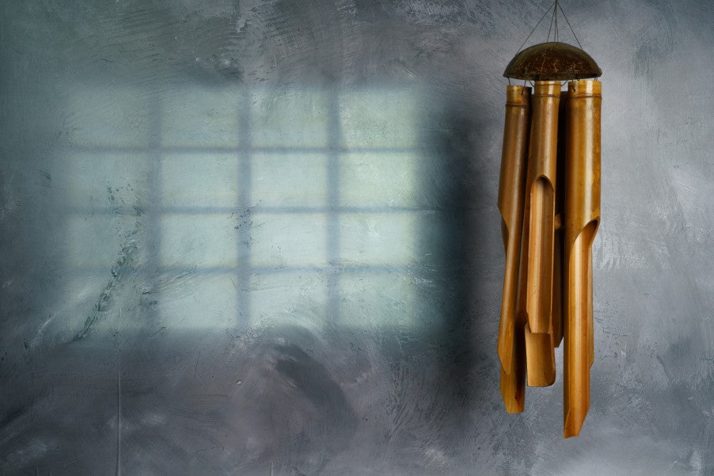 Bamboo Wind Chimes - coconut shell design – BAGUS. All pieces ...